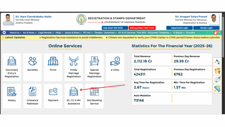 IGRS AP: EC & CC Download & Search Online, Market Value, Prohibited ...
